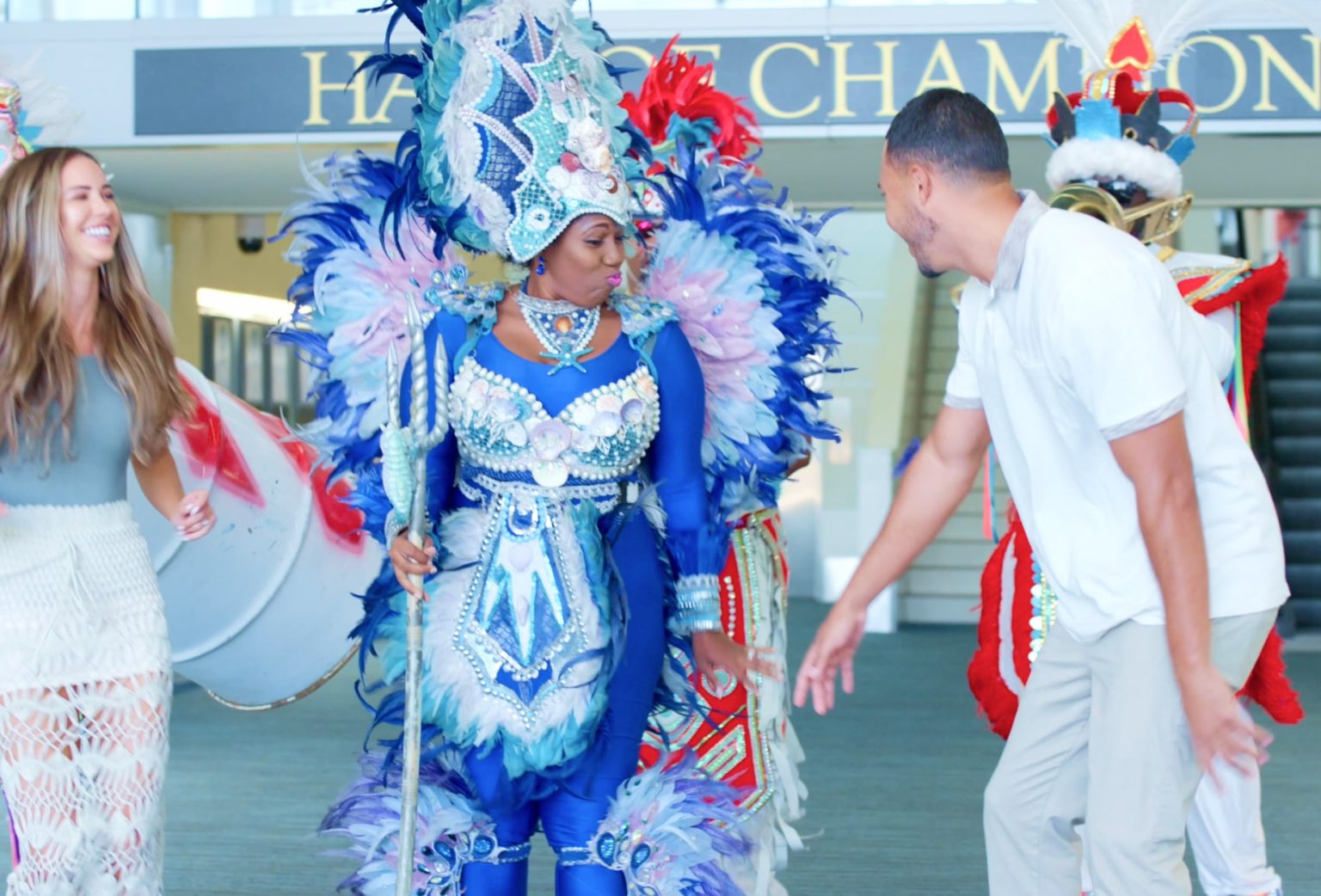 Filming at LPIA - Lynden Pindling International Airport